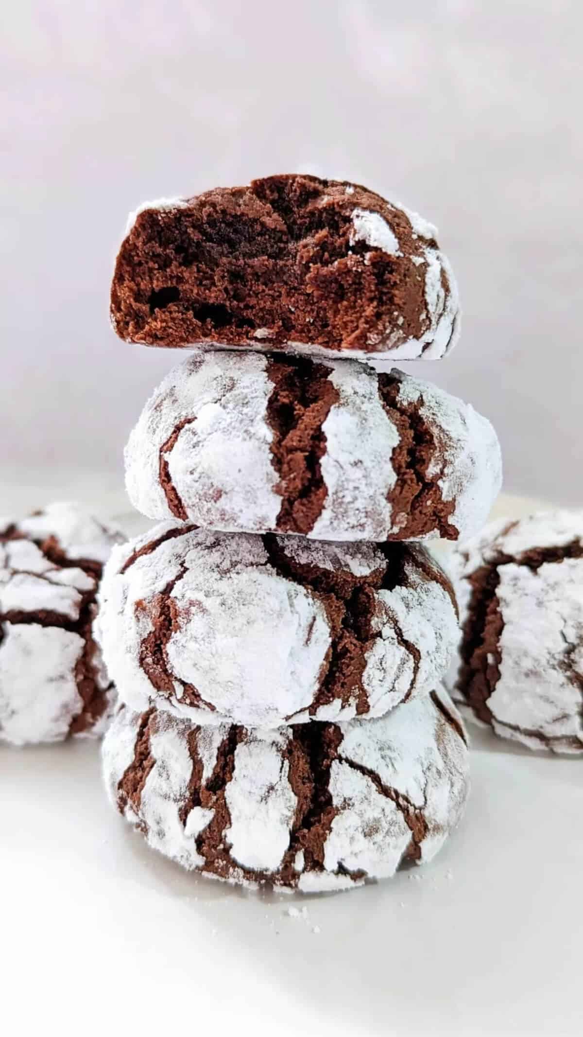 Meilleurs crinkles au chocolat (biscuits craquelés)