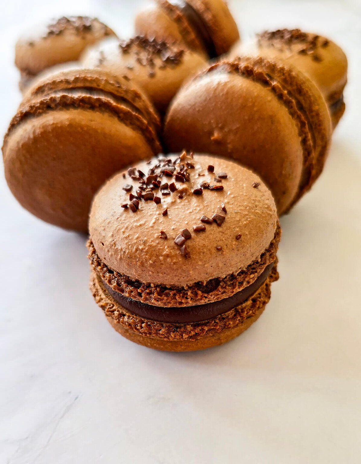 Macarons au chocolat