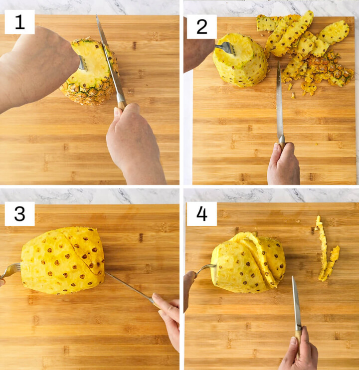 Couper un ananas facilement : 4 étapes simples (avec vidéo)